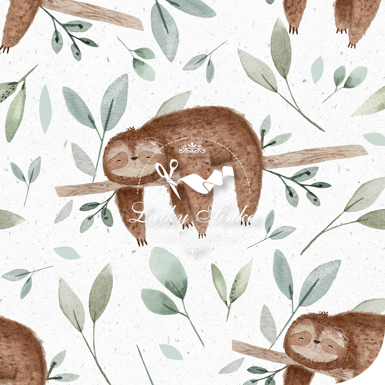 Teplákovina lenochodi - Látky-Tinka.cz